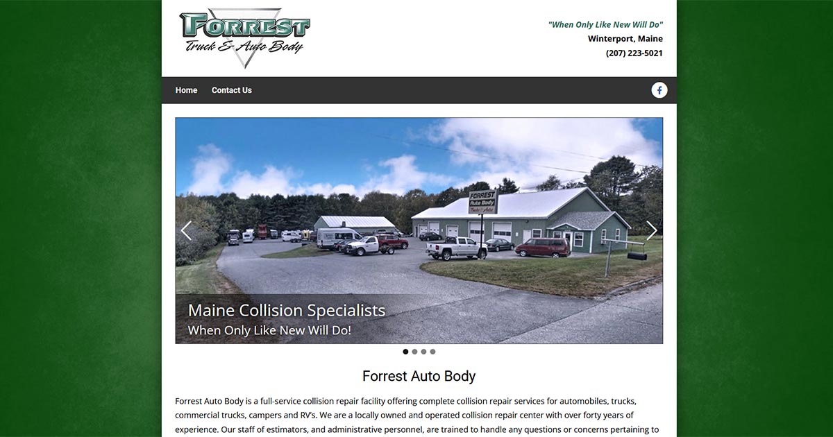 Forrest Truck & Auto Body, Maine Collision & Repair Center, Auto Paint ...